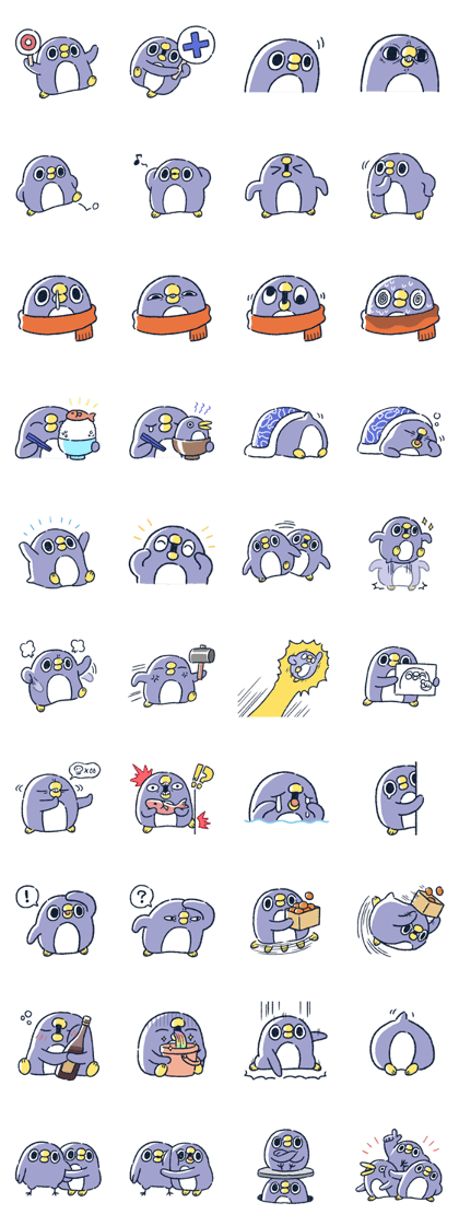 【スタンプ無料GET!】 なにか伝えたいペンギン9｜ Stampick! （スタンピック）