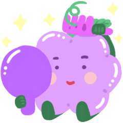 Mr. purple. Grape – Stickers LINE | LINE STORE