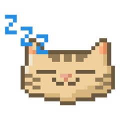 Pixel Cat by DinosauR – LINE貼圖 | LINE STORE