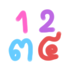 Number cute 123123 – LINE stickers | LINE STORE