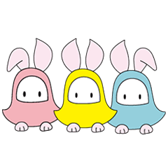 happy rabbit friend | Yabe-LINE貼圖代購 | 台灣No.1，最便宜高效率的代購網