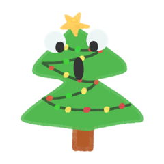 Baby Christmas trees - Stiker LINE | LINE STORE