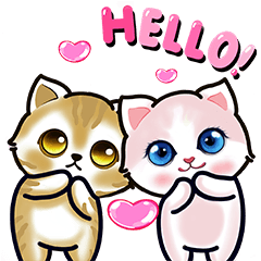 Meaw Moo Moo Mee Mee 2 – LINE stickers | LINE STORE