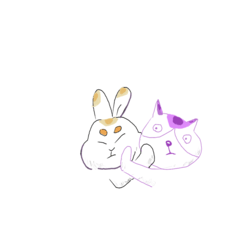 Chai Rabbit and Dot Cat - LINE スタンプ | LINE STORE