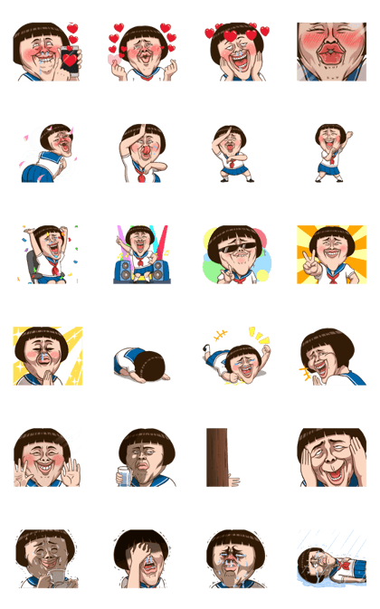 【スタンプ無料GET!】 おかっぱさん☆3｜ Stampick! （スタンピック）