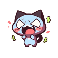 Cute Blue animals (Simplified Chinese) | Yabe-LINE貼圖代購 | 台灣No.1，最便宜高效率的代購網