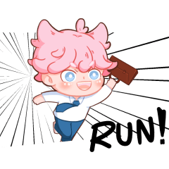 The pink hair guy salaryman Lv.1 – LINE stickers | LINE STORE