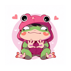 Cute Frog Sticker OooO (1) – Stickers LINE | LINE STORE