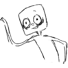 square-headed person - LINE スタンプ | LINE STORE