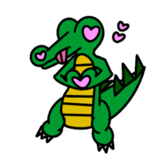 crocodile in sign language. – LINE貼圖 | LINE STORE