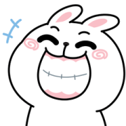 CHEER Rabbit Animated ×3 – LINE stickers | LINE STORE