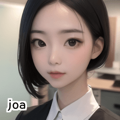 pretty office girl joa – LINE stickers | LINE STORE