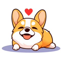 Smiley Happy Corgis – LINE貼圖 | LINE STORE