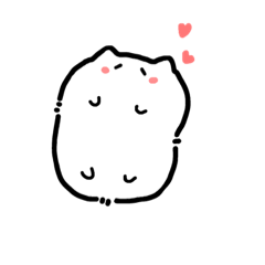 little babi white meow – สติกเกอร์ LINE | LINE STORE