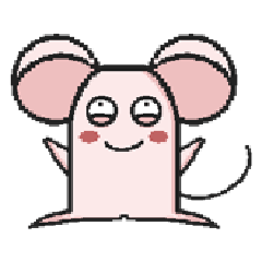 Pink mouse. - LINE スタンプ | LINE STORE