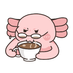 pink newt's 1st omikuji - LINE スタンプ | LINE STORE