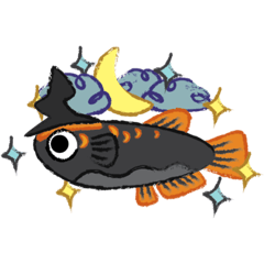 Tiny medaka type r halloween – LINE stickers | LINE STORE