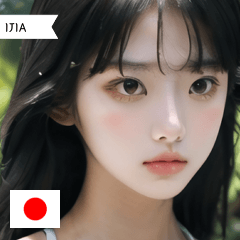 JP lively swimsuit girl IJIA - Stiker LINE | LINE STORE