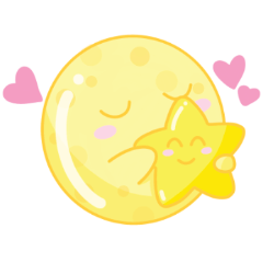 Cutesy moon - LINE スタンプ | LINE STORE