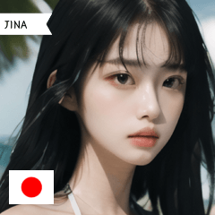 JP bikini girlfriend JINA – LINE貼圖 | LINE STORE