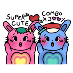Baby rabbits nong chutchat & chuchi - LINE スタンプ | LINE STORE