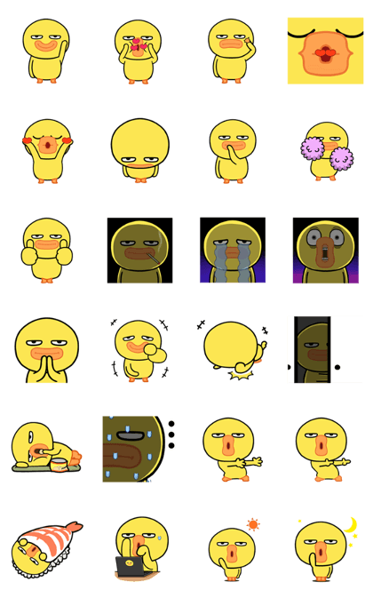 【スタンプ無料GET!】 Chick with bad eyes 3｜ Stampick! （スタンピック）