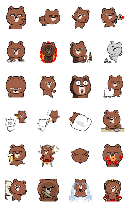 【スタンプ無料GET!】 bear with bad eyes 2｜ Stampick! （スタンピック）
