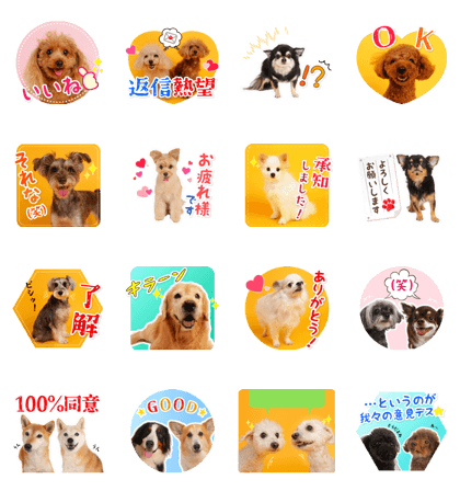 【スタンプ無料GET!】 DEC【おでか犬】愛犬スタンプ第7弾｜ Stampick! （スタンピック）