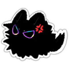 Nil the black cat 888999 – LINE stickers | LINE STORE