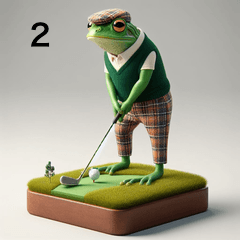[02] Frog's golf course – LINE stickers | LINE STORE