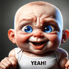 "Muscle Baby Mania" – LINE stickers | LINE STORE