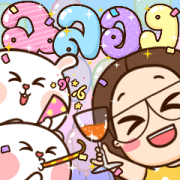 TuaGom & MheeNoomTaiNim: New Year – LINE stickers | LINE STORE