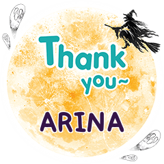 ARINA Thank you One word e - LINE スタンプ | LINE STORE