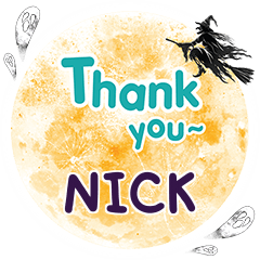 NICK Thank you One word e – Stickers LINE | LINE STORE