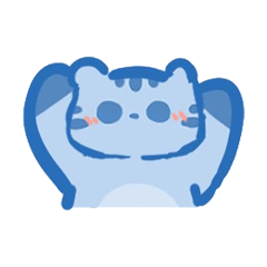 Blue-meow-cat – LINE stickers | LINE STORE