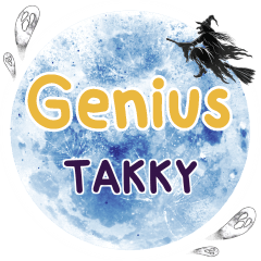 TAKKY Genius One word e - LINE スタンプ | LINE STORE