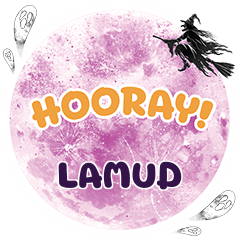 LAMUD Hooray One word e - LINE スタンプ | LINE STORE