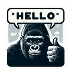 Gorilla One-Word Stickers – LINE stickers | LINE STORE