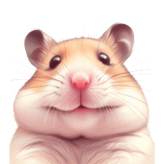 flawless double chin hamster – LINE stickers | LINE STORE