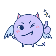 Blue Wind Little Demon - LINE スタンプ | LINE STORE