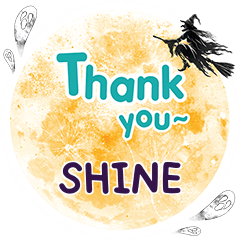 SHINE Thank you One word e - LINE スタンプ | LINE STORE