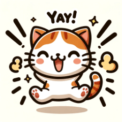 Cute cat stamps for daily use – LINE貼圖 | LINE STORE