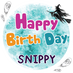 SNIPPY Happy Birth Day One word e - LINE スタンプ | LINE STORE