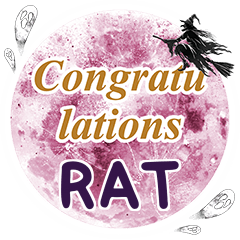 RAT Congratulations One word e - LINE スタンプ | LINE STORE