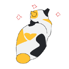 DingDing scared kitten – LINE stickers | LINE STORE