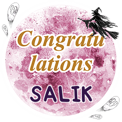 SALIK Congratulations One word e - LINE スタンプ | LINE STORE