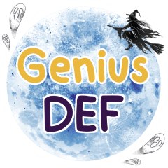 DEF Genius One word e – LINE stickers | LINE STORE