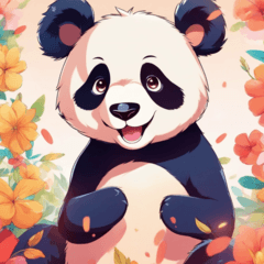 Various expressions of pandas – LINE stickers | LINE STORE