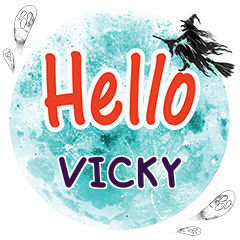 VICKY Hello One word e - LINE スタンプ | LINE STORE
