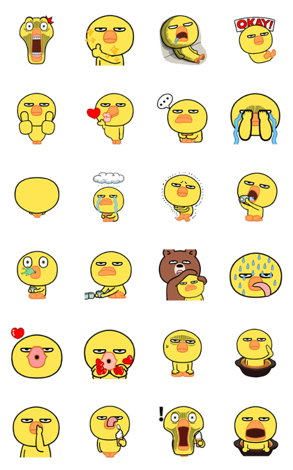 【スタンプ無料GET!】 A languid chick with bad eyesight｜ Stampick! （スタンピック）